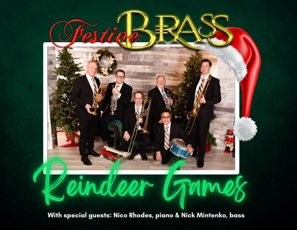 Festive Brass Reindeer Games Mary Winspear